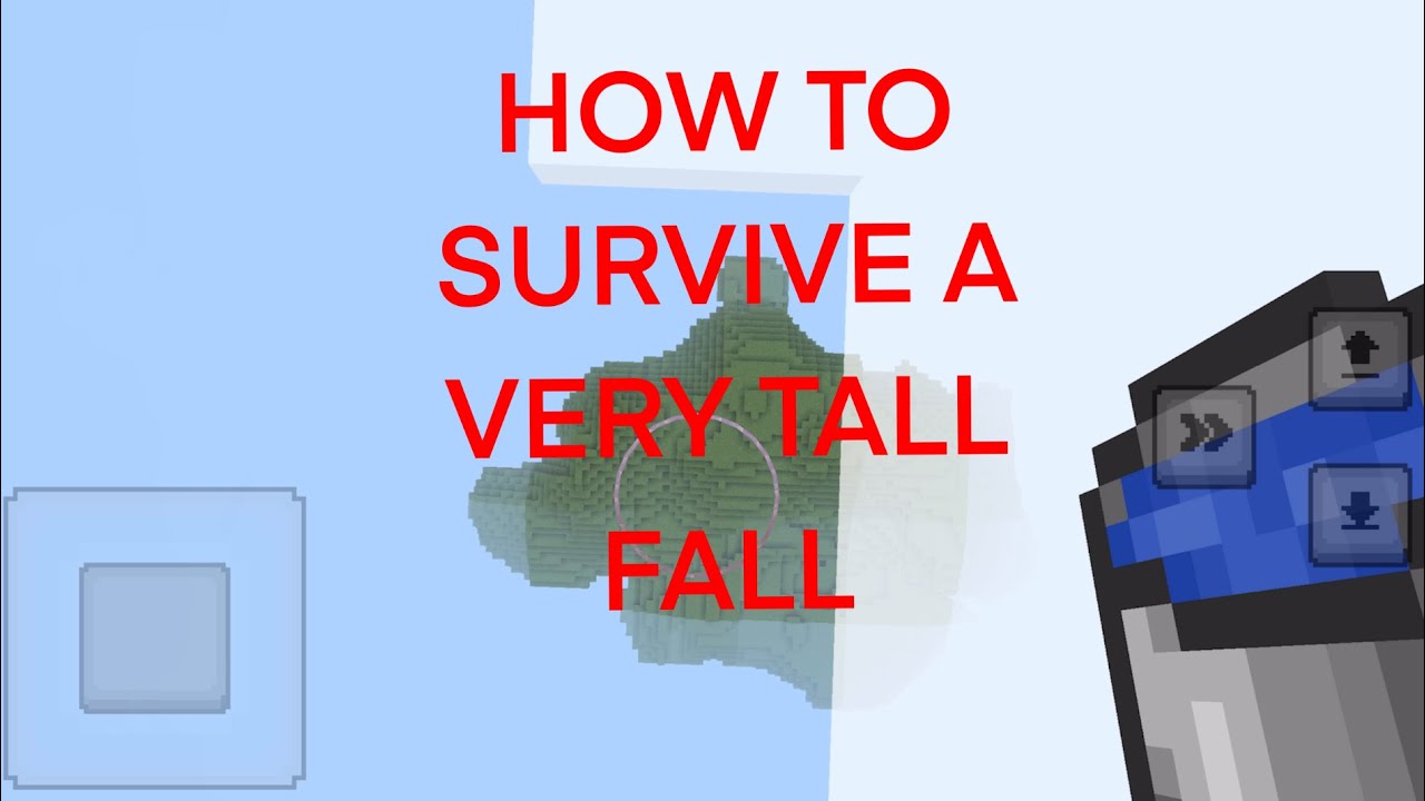 How to survive a tall drop in Minecraft (no items required) - YouTube