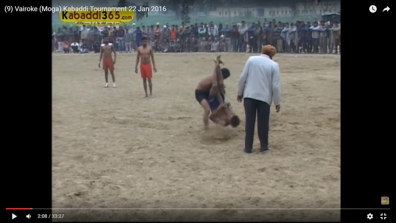 (9) Vairoke (Moga) Kabaddi Tournament 22 Jan 2016 - YouTube