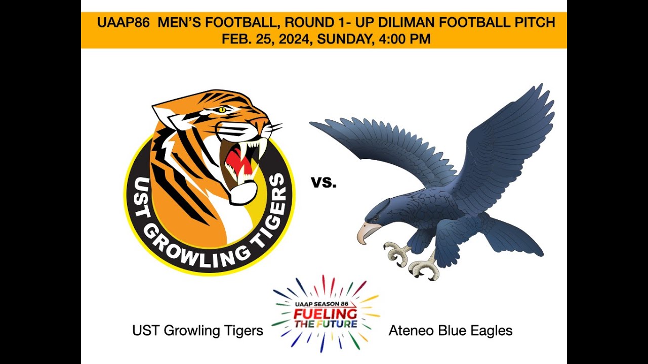 UAAP 86: Men's Football (Round1): UST Growling Tigers vs. Ateneo Blue ...