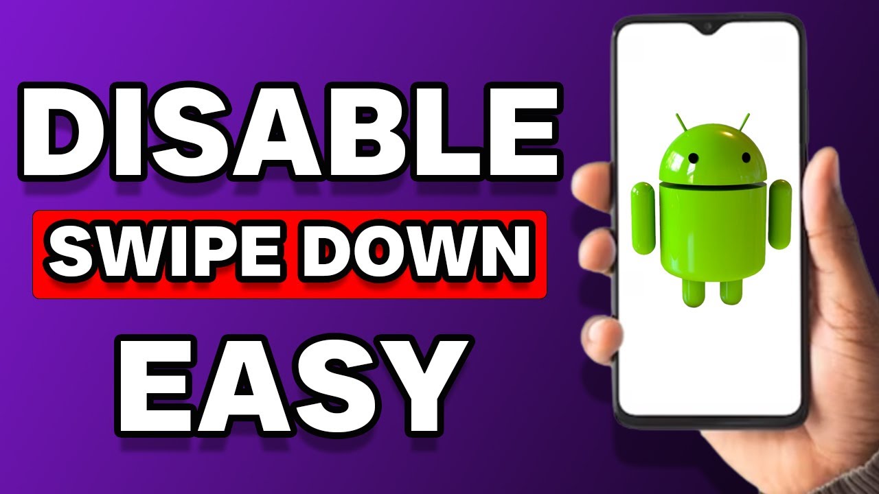 How To Turn Off Swipe Down On Lock Screen (2023) - YouTube