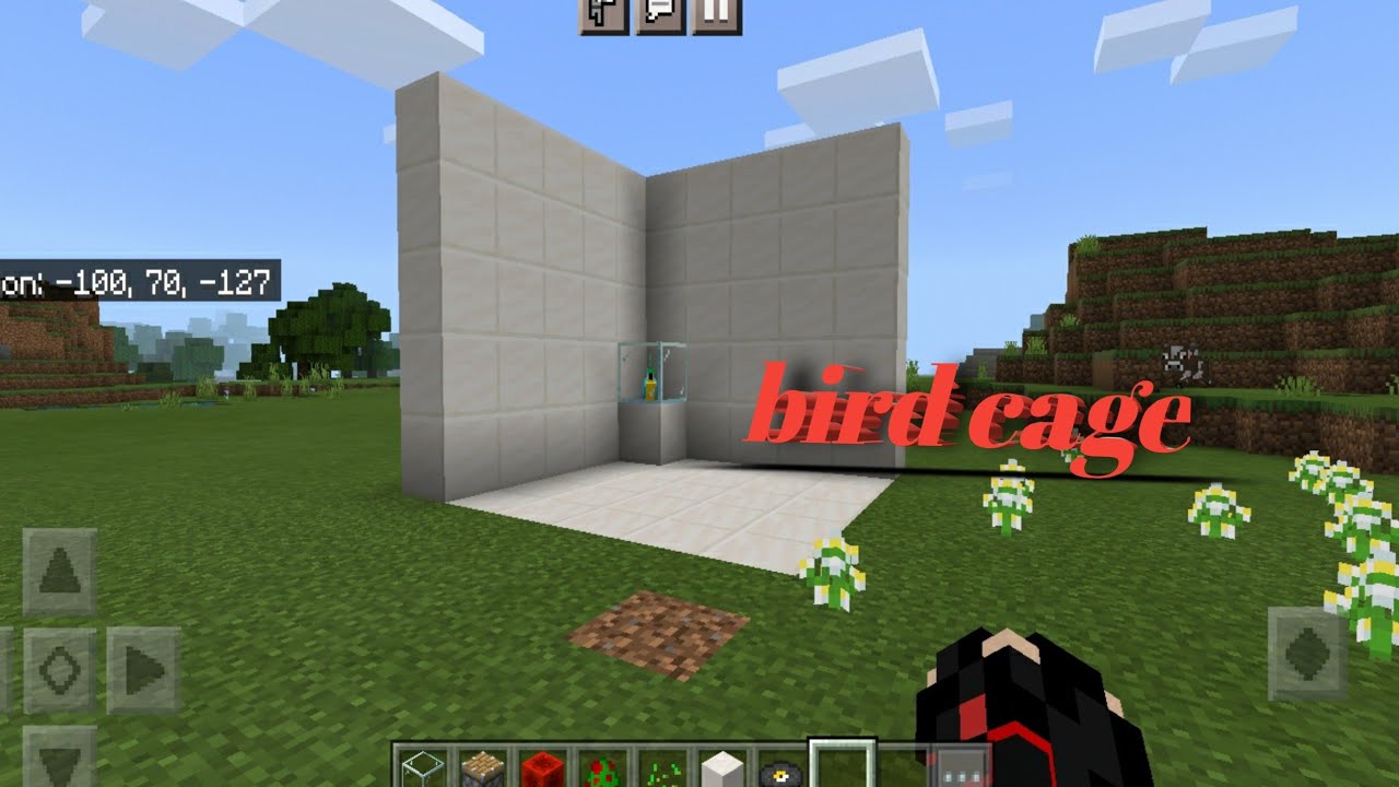 how to make a bird cage in mincraft - YouTube