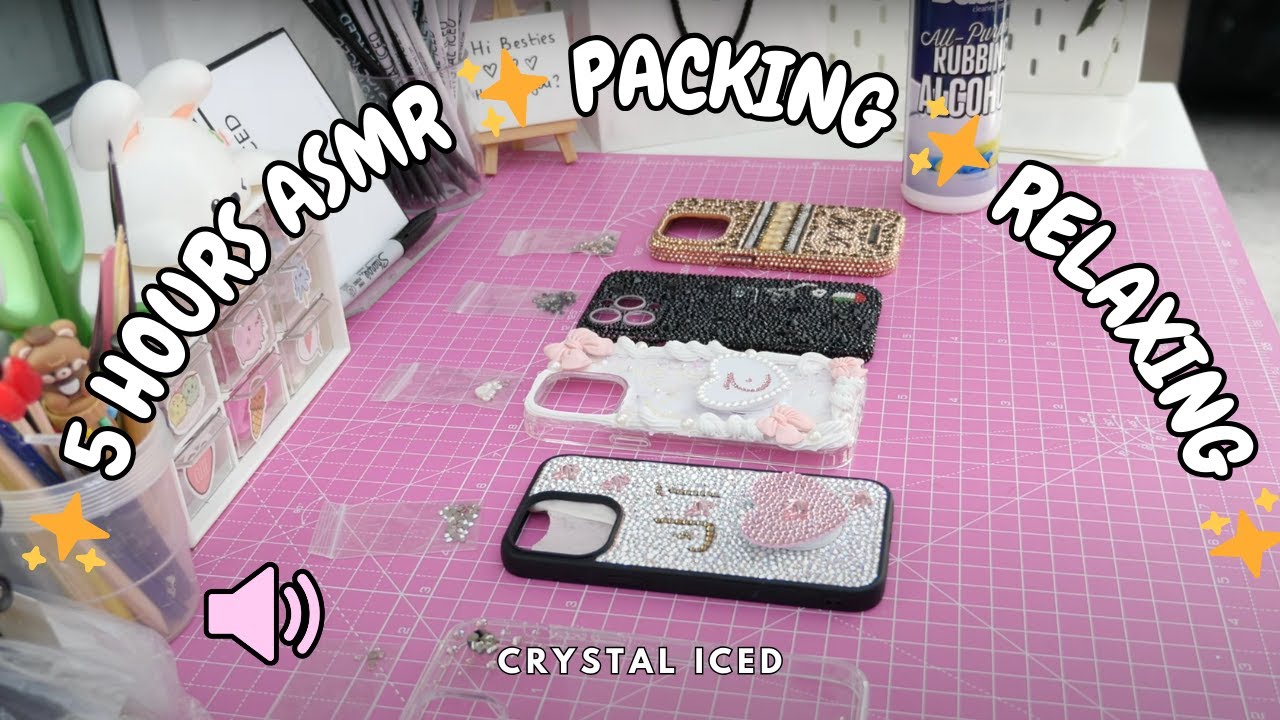 5 hours asmr packing compilation💎 orders no talking, no music, sleeping ...