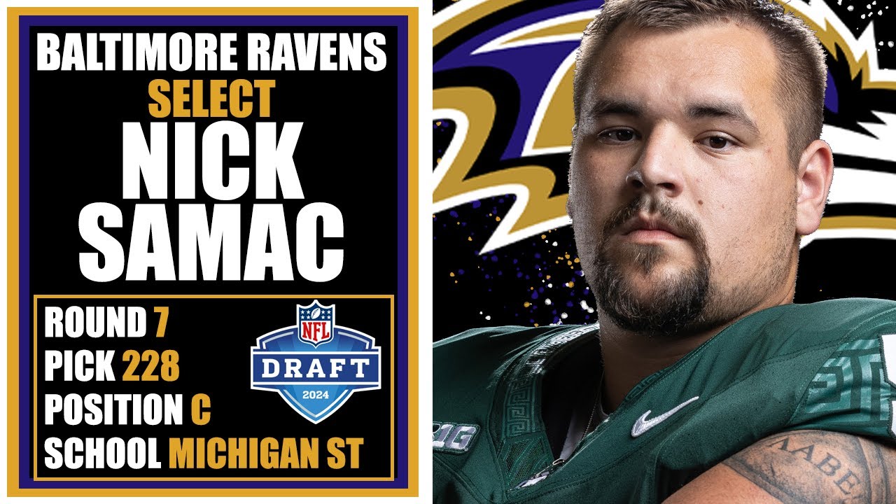 BALTIMORE RAVENS DRAFT NICK SAMAC!!! INSTANT REACTION - YouTube