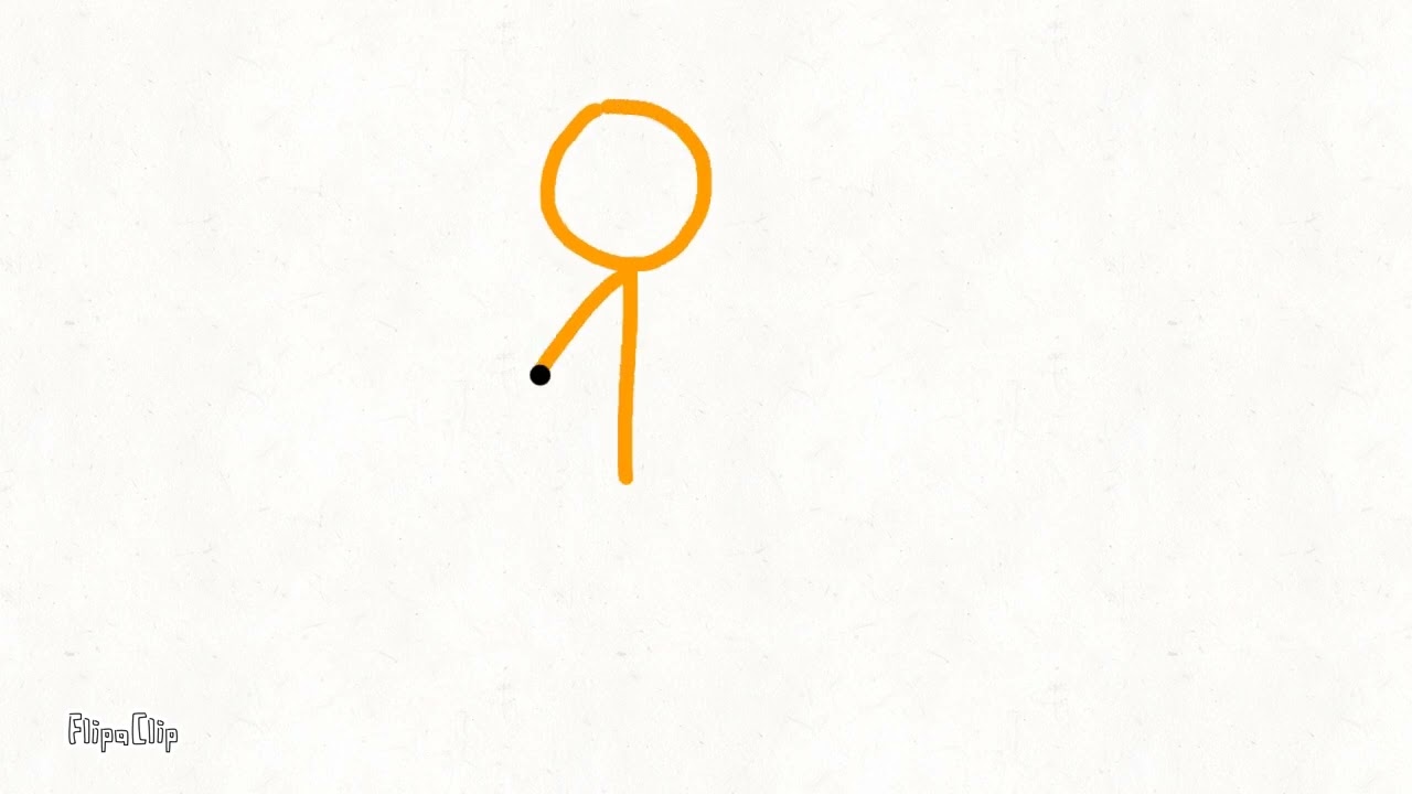 Drawing an Orange Stick Figure - YouTube
