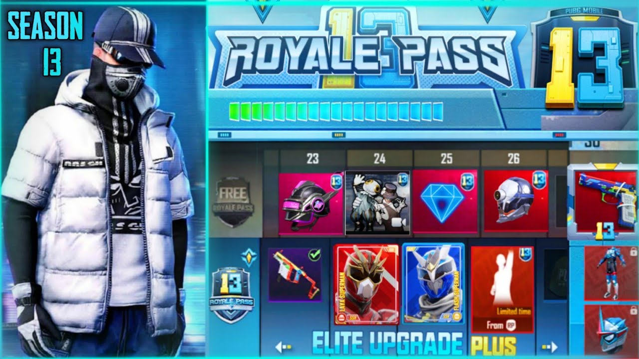 PUBG MOBILE SEASON 13 LEAKS OF ROYAL PASS - S13 RP REWARDS | PUBG ...