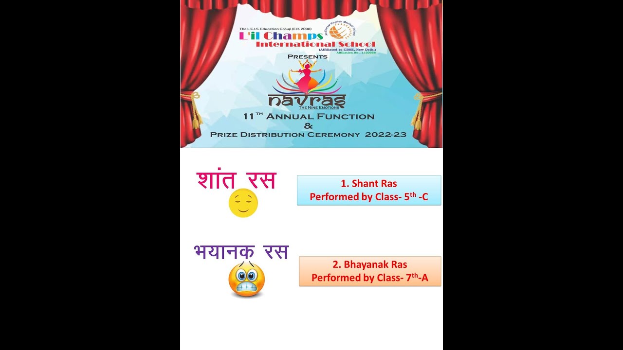 11th Annual Function (Navras) 2022-23 celebrated at the L.C.I.S. Sarna ...