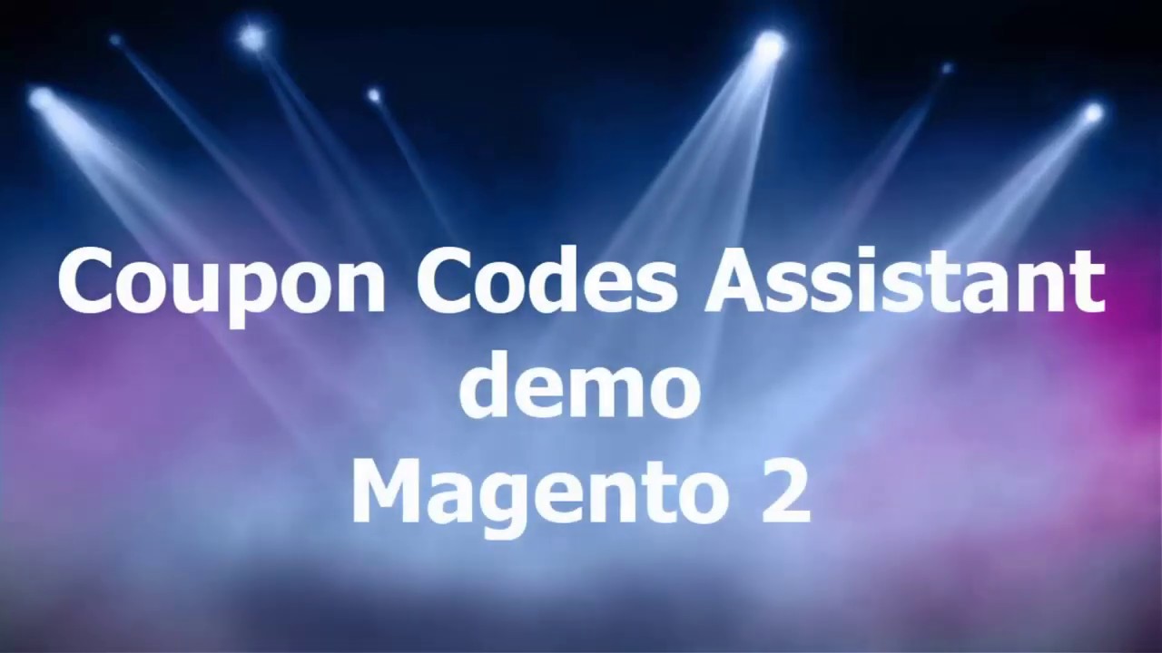 Coupon Codes Assistant - Magento 2 - How it works | Magediary - YouTube