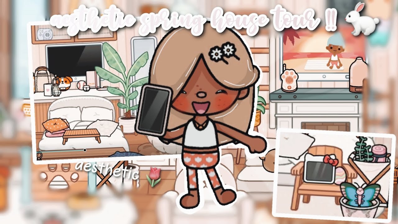 *AESTHETIC* Spring/summer house tour !! 👶🏾🌷🎧 𖦁ׅ VOICE 𖦁ׅ 🥛 - YouTube