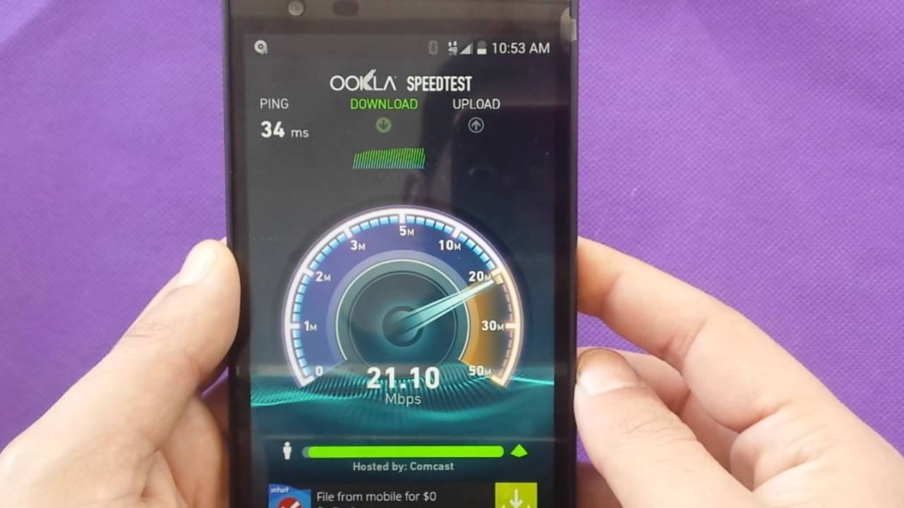 metro pcs LTE Speed test - YouTube