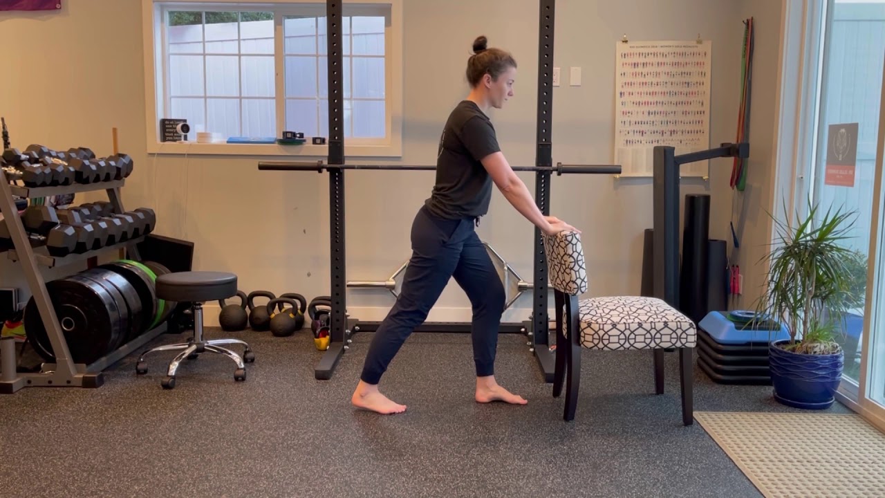 Standing Gastroc Stretch - YouTube