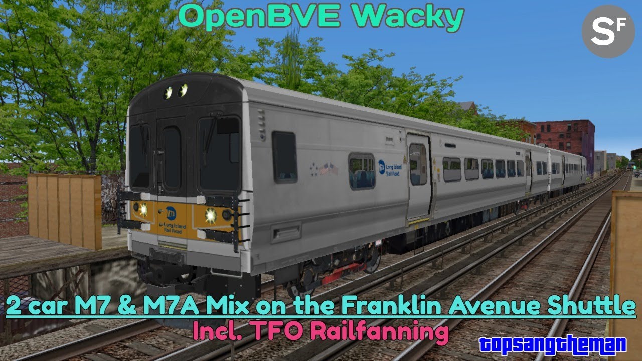 OpenBVE Wacky - 2 car M7 & M7A Mix on the Franklin Avenue Shuttle (Incl ...