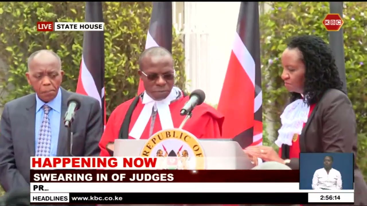 LIVE: Swearing In New Judges II 14th September 2022 II www.kbc.co.ke ...