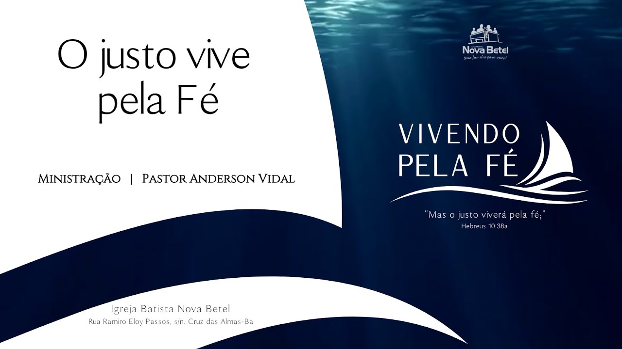 O justo vive pela Fé | Pastor Anderson Vidal | 16/01/2025 - YouTube
