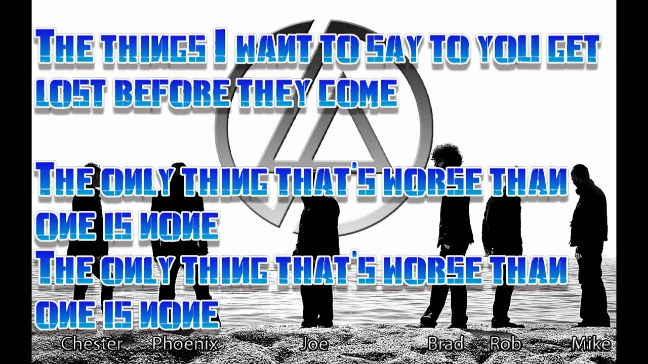 Linkin Park - In Between Lyrics In HD!!! - YouTube