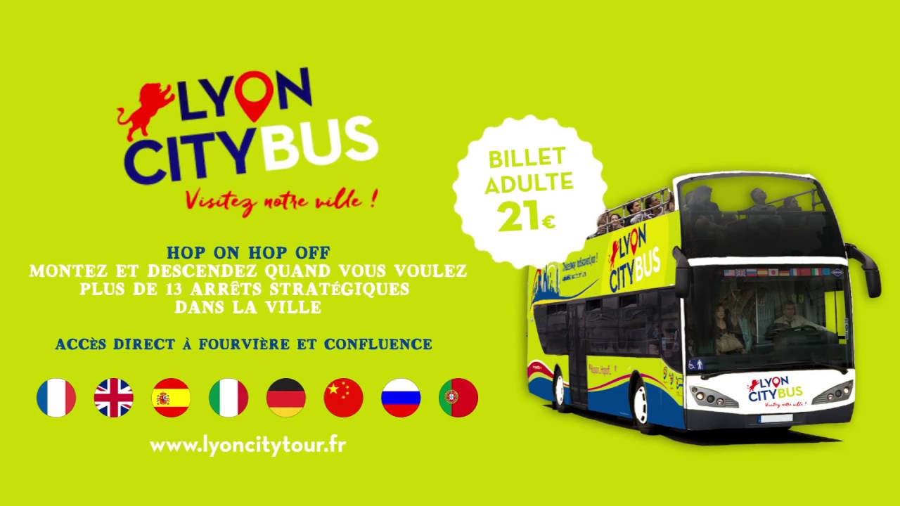 Lyon City Bus : visite incontournable de Lyon en bus à impériale - YouTube