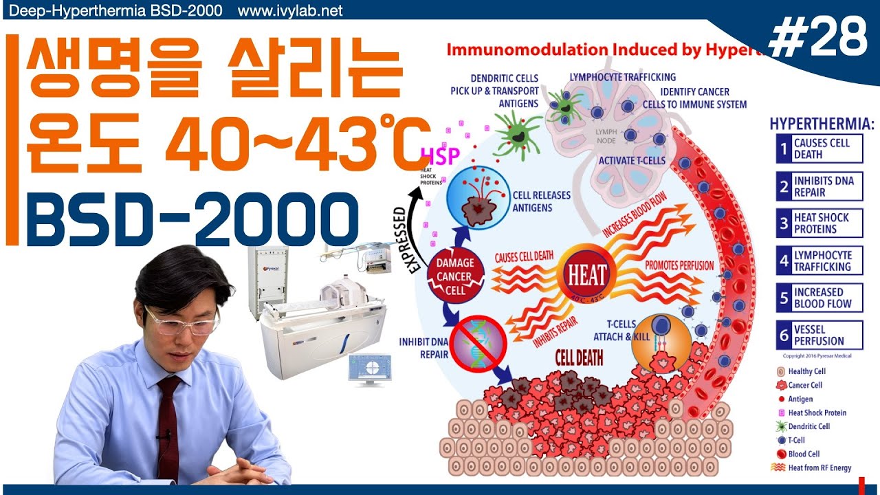 #28 생명을 살리는 온도40~43도 BSD 2000입니다! #고주파온열암치료 - YouTube