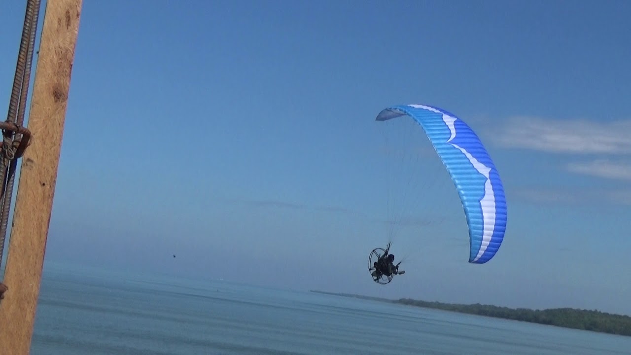 Paramotor forward launch, Ozone Spyder - YouTube