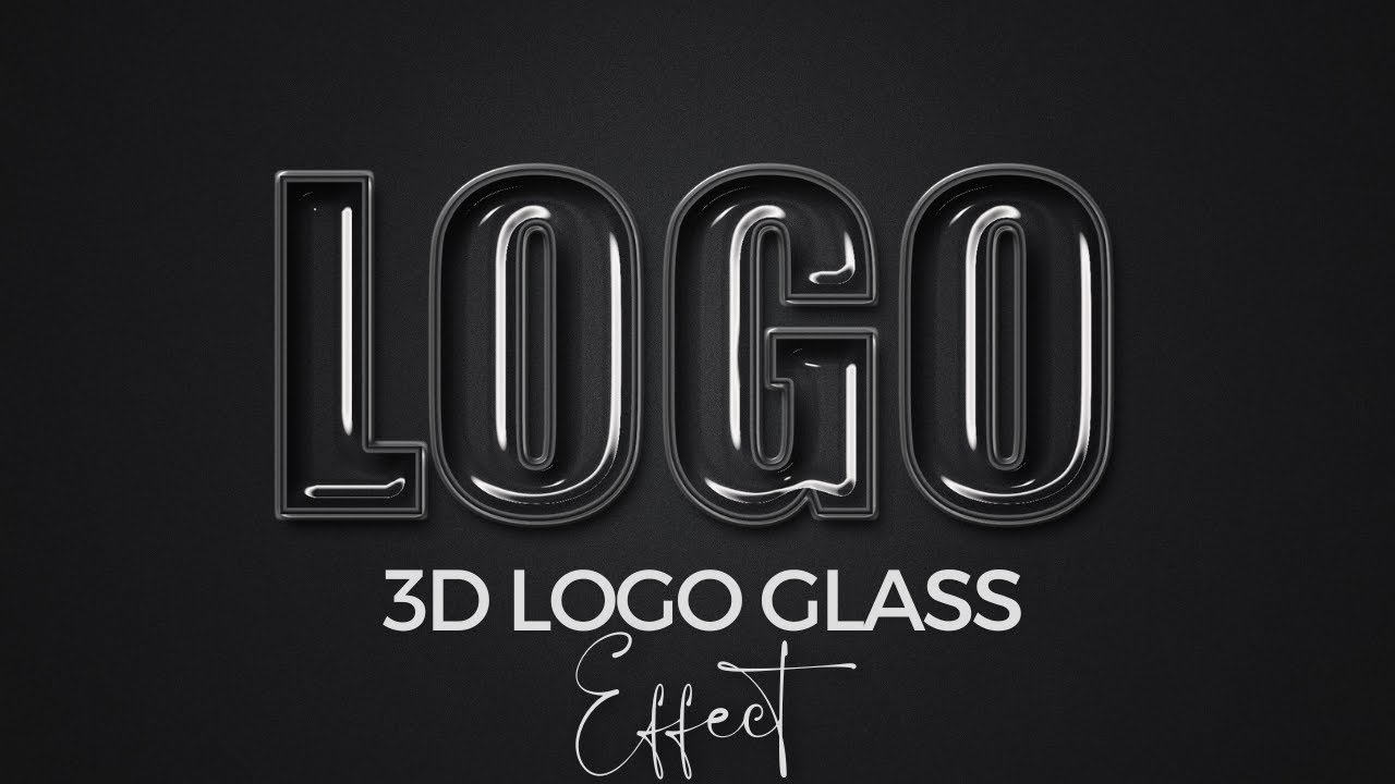 3D Water Glass Text Effect in Photoshop || free mockup design - YouTube