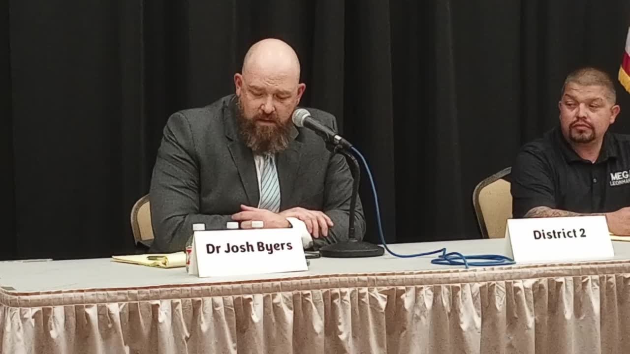 Josh Byers, school board Dist. 2 - YouTube