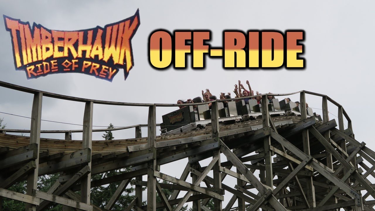 Timberhawk: Ride of Prey Off-Ride Footage, Wild Waves S&S Wood Coaster ...