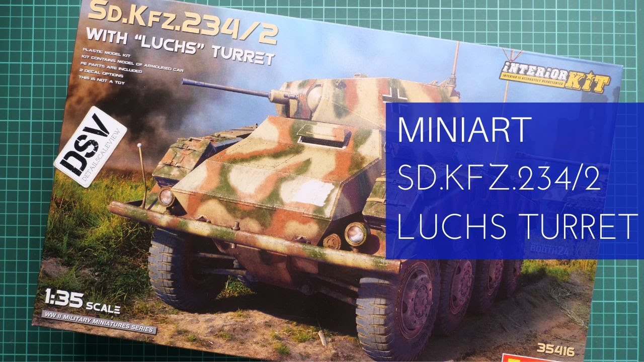 Miniart 1/35 Sd.Kfz.234/2 Luchs Turret Interior Kit (35416) Review ...
