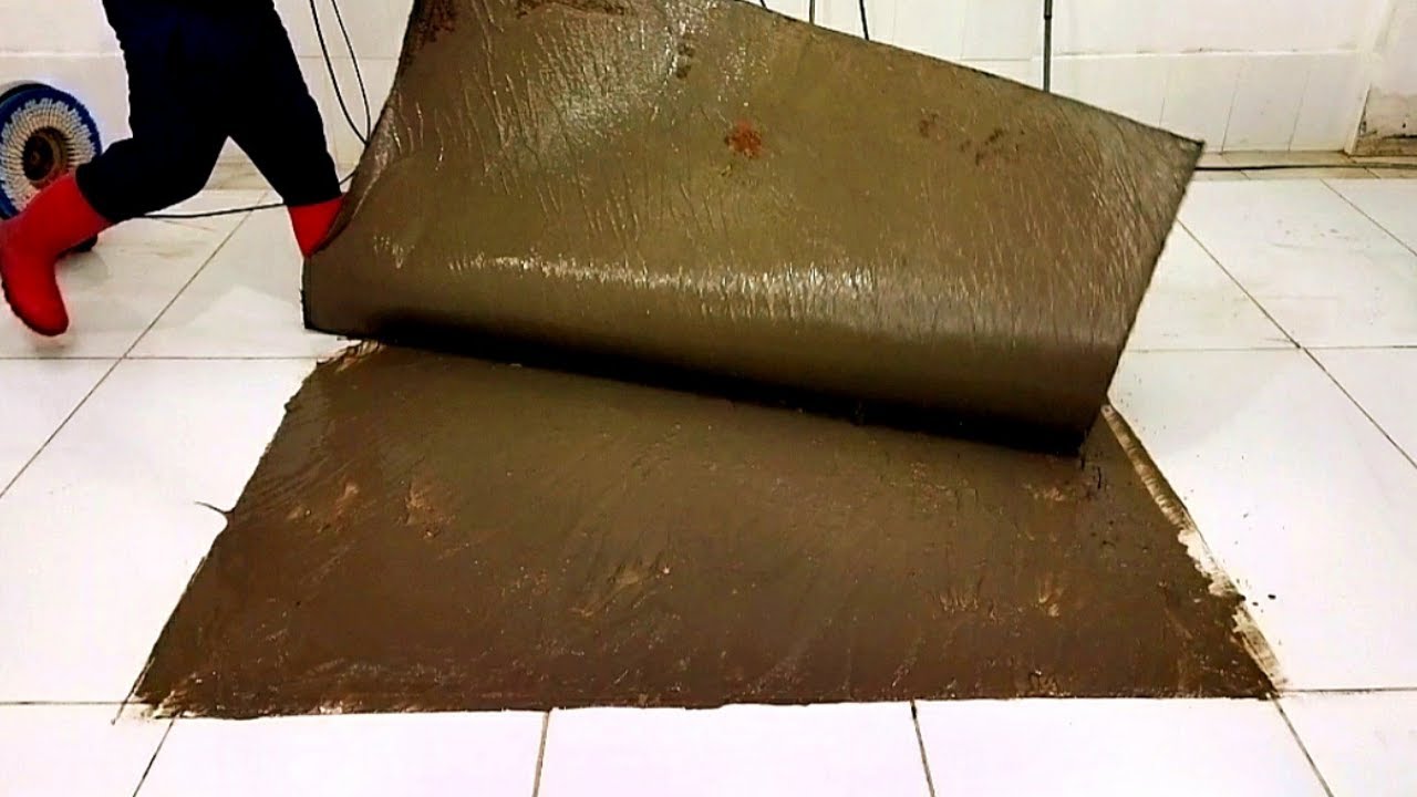 Heavily soiled treditional carpet cleaning satisfying ASMR - YouTube