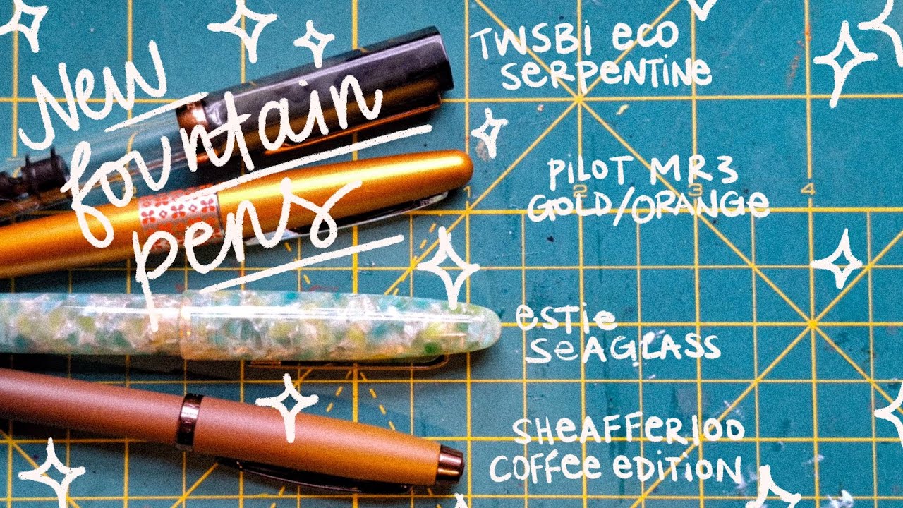 My Latest Fountain Pens - New Pen Day! - YouTube