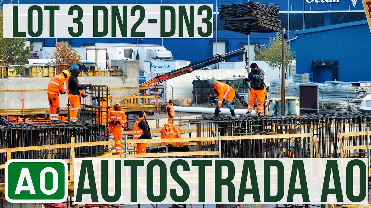 AUTOSTRADA A0 Nord lot 3 DN2 Afumati - DN3 Cernica | Stadiu lucrari 14. ...