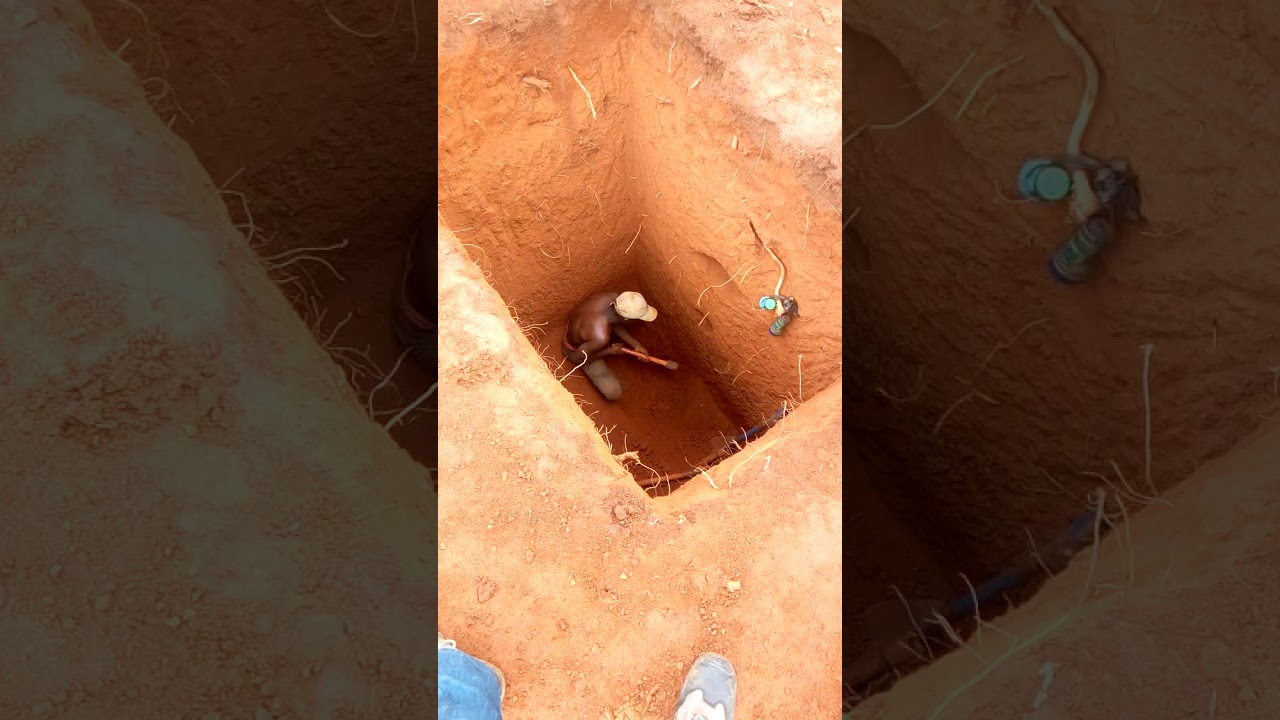 Small scale underground mine shaft development - YouTube