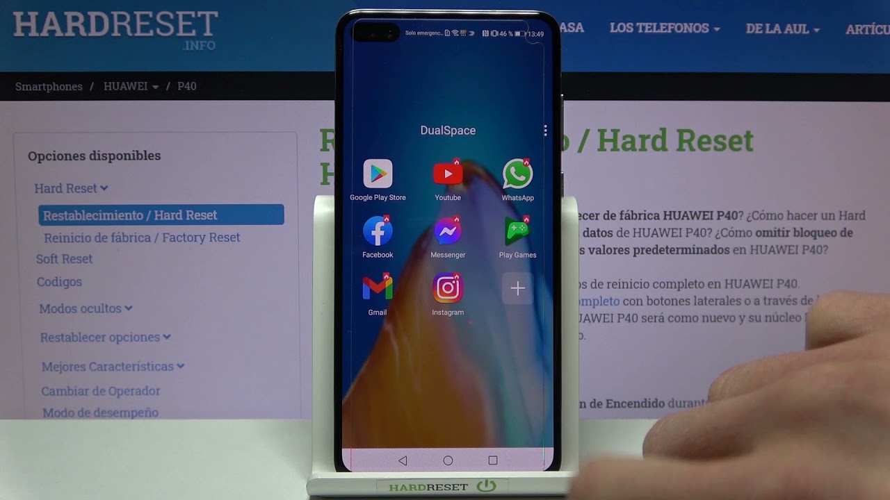 Cómo instalar Facebook en HUAWEI P40 - instalar servicios de Google ...