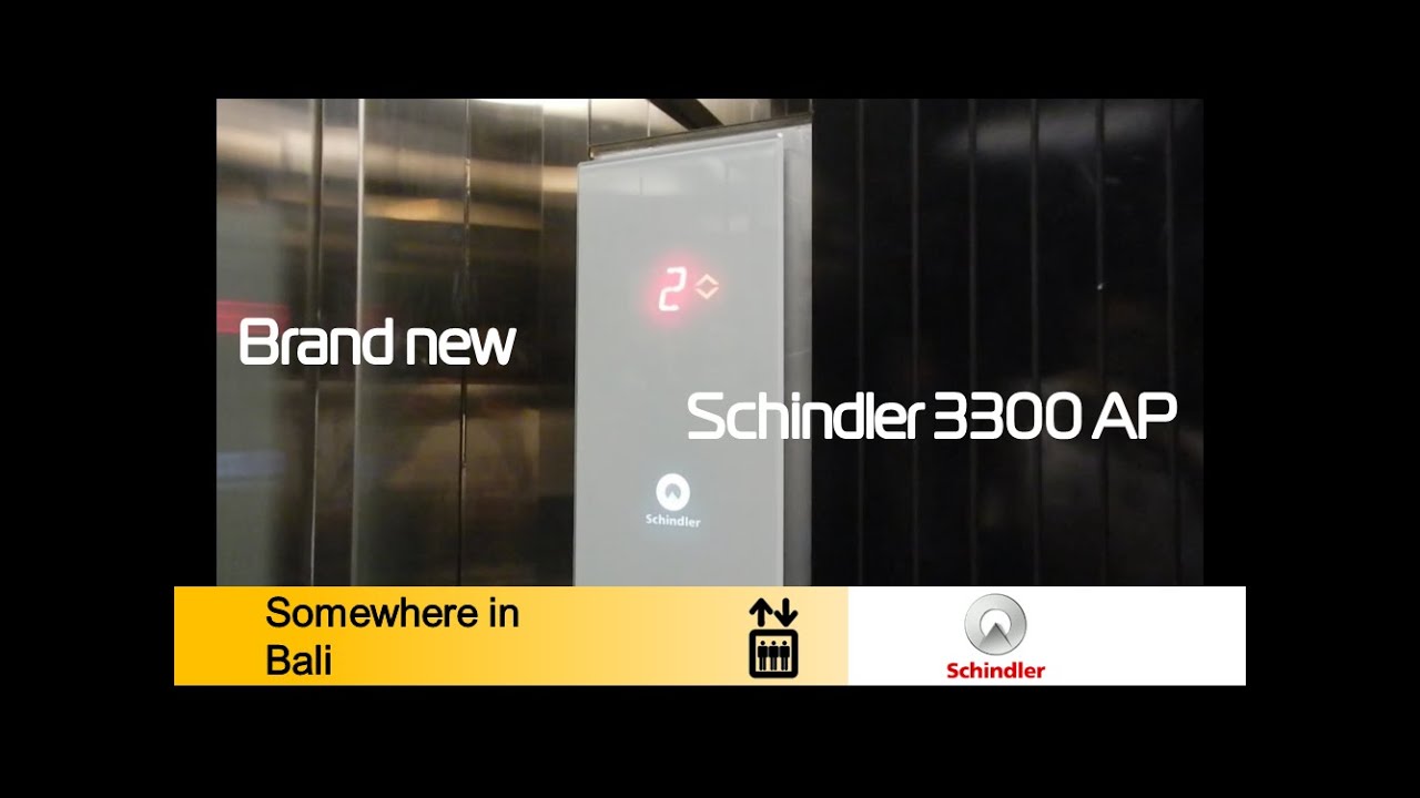 Brand New Schindler 3300 AP Elevators in Bali - YouTube