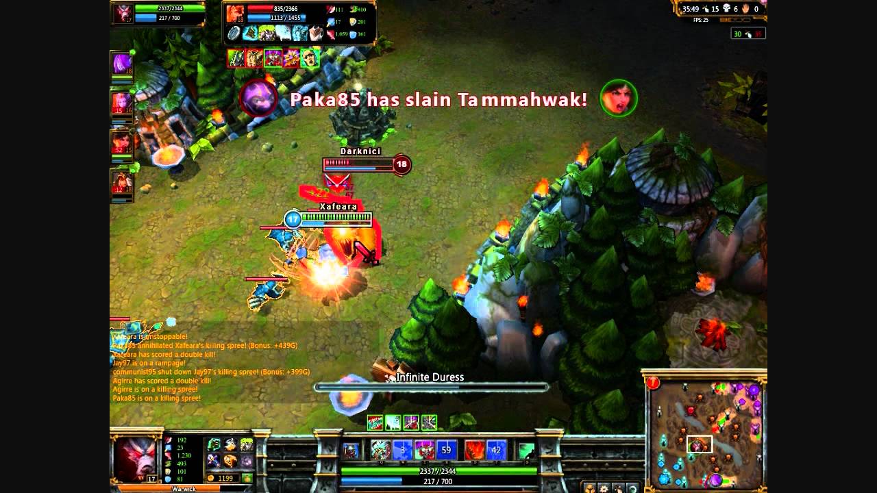 League of Legends 5v5 Warwrick Gameplay part 3 of 3 - YouTube