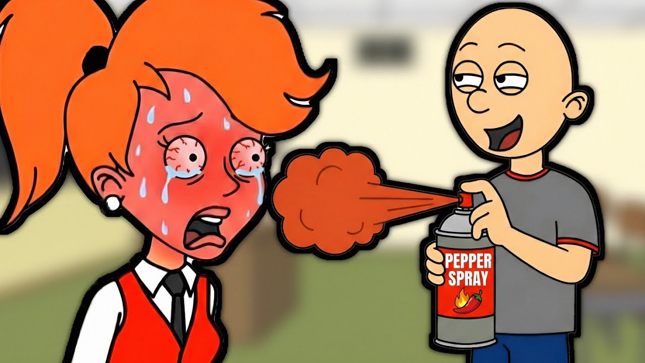 Classic Caillou Pepper Sprays Miss Martin/Grounded - YouTube
