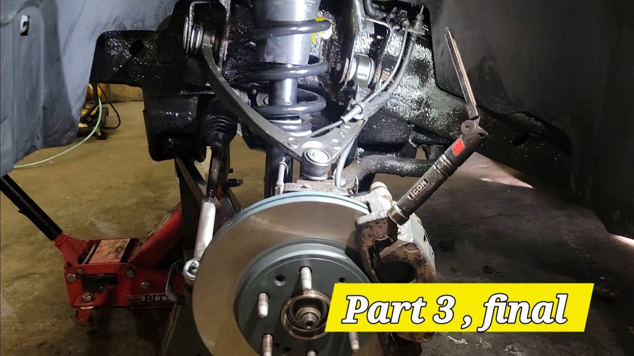 Silverado Z71 complete front end suspension overhaul part 3 - YouTube