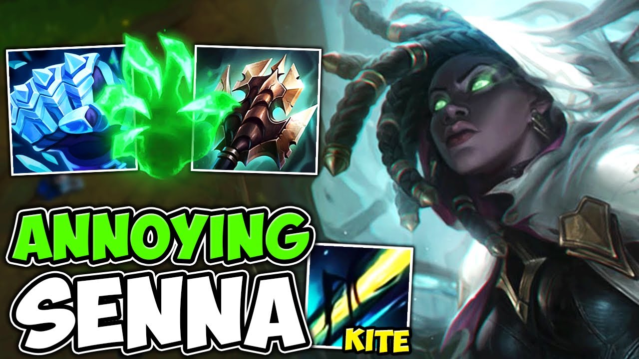 I found the most ANNOYING Senna build ever (4000+ HEALTH, KITE EVERYONE ...