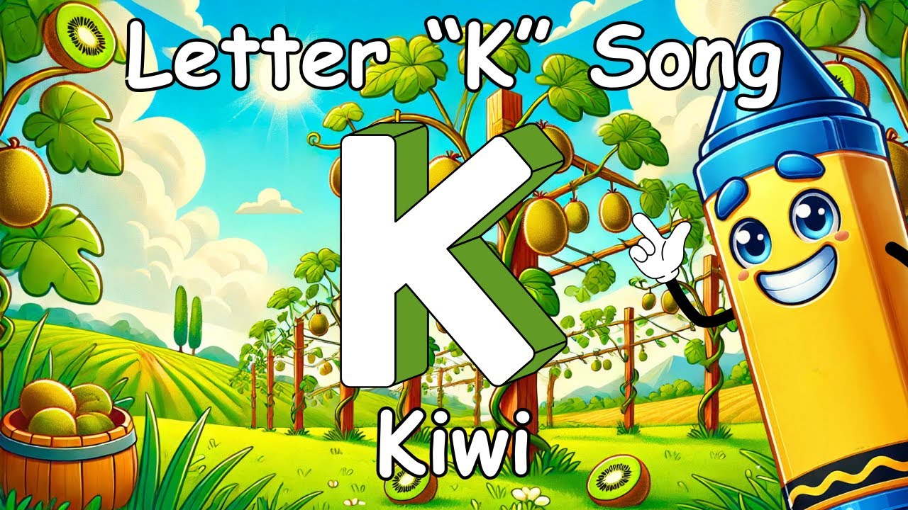 FUN Letter K Song! LEARN the Alphabet with Kiwi🥝BEST Music for Kids ...