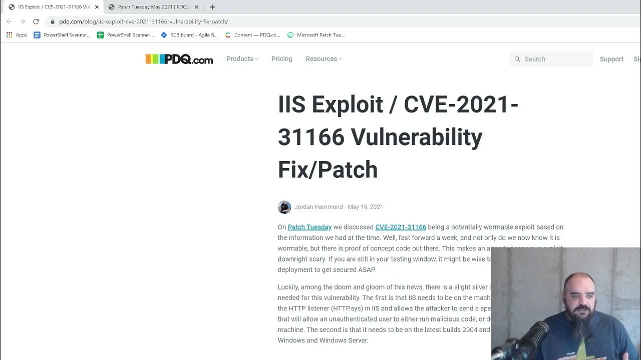 IIS Exploit | CVE-2021-31166 Vulnerability Fix/Patch - YouTube
