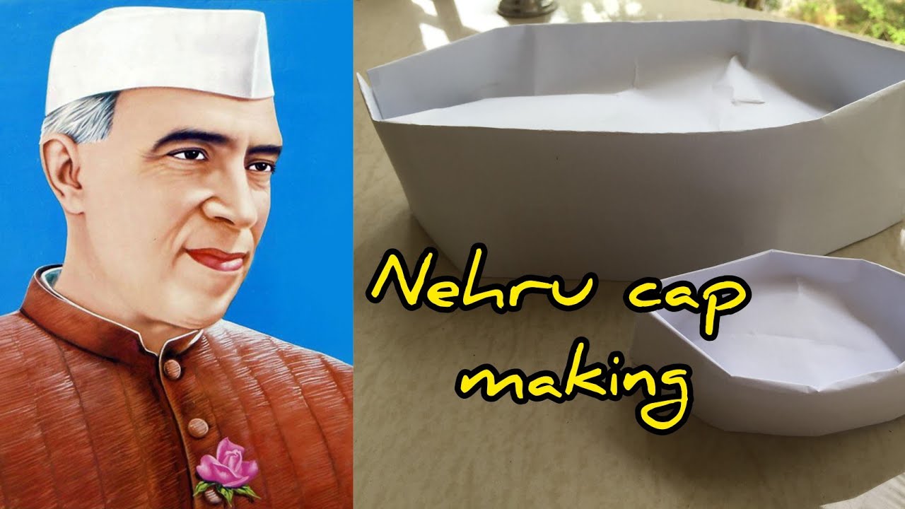 Nehru cap making with paper/a4 sheet&chart paper/easy method /how to ...