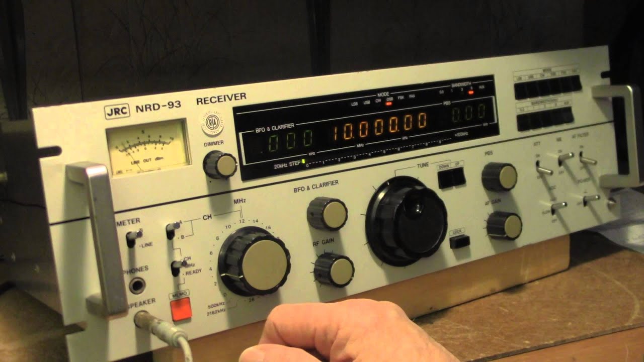 JRC NRD - 93 Receiver Good ears - YouTube