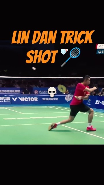 Lin Dan trick shot #vivekvermabadminton #badmintonplayer #shorts #bwf # ...