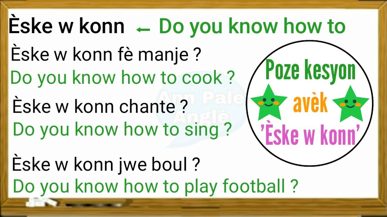 Ann aprann Pale Anglè ak Ann Pale Anglè kou Anglè ak Vokabilè Anglè ...