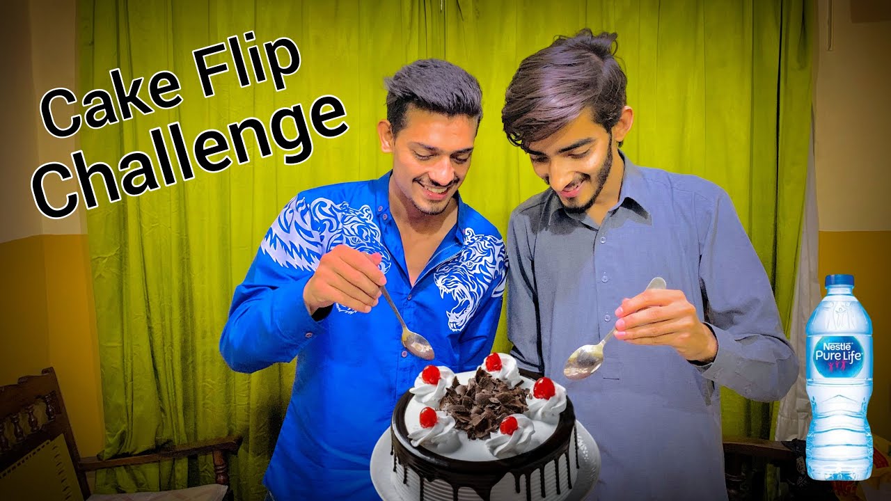 Flip eat challenge 🎂😍| Funny challenge | Brothers SH | YouTube Vlogs ...
