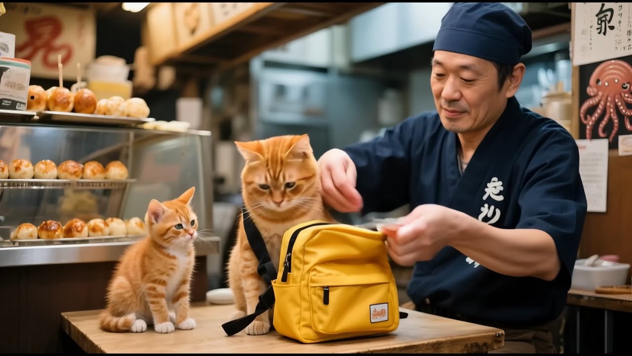 Chef Packs Lunch for His Adorable Cat Assistants 🐾 | Cutest Moment in ...