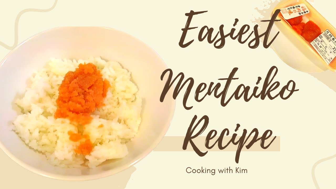 COOKING WITH KIM: Fastest Mentaiko Recipe - YouTube