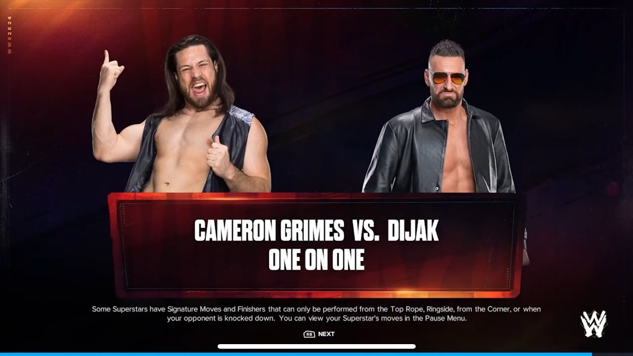 WWE 2K24: Donovan Dijak Vs Trevor Lee (Cameron Grimes) - YouTube