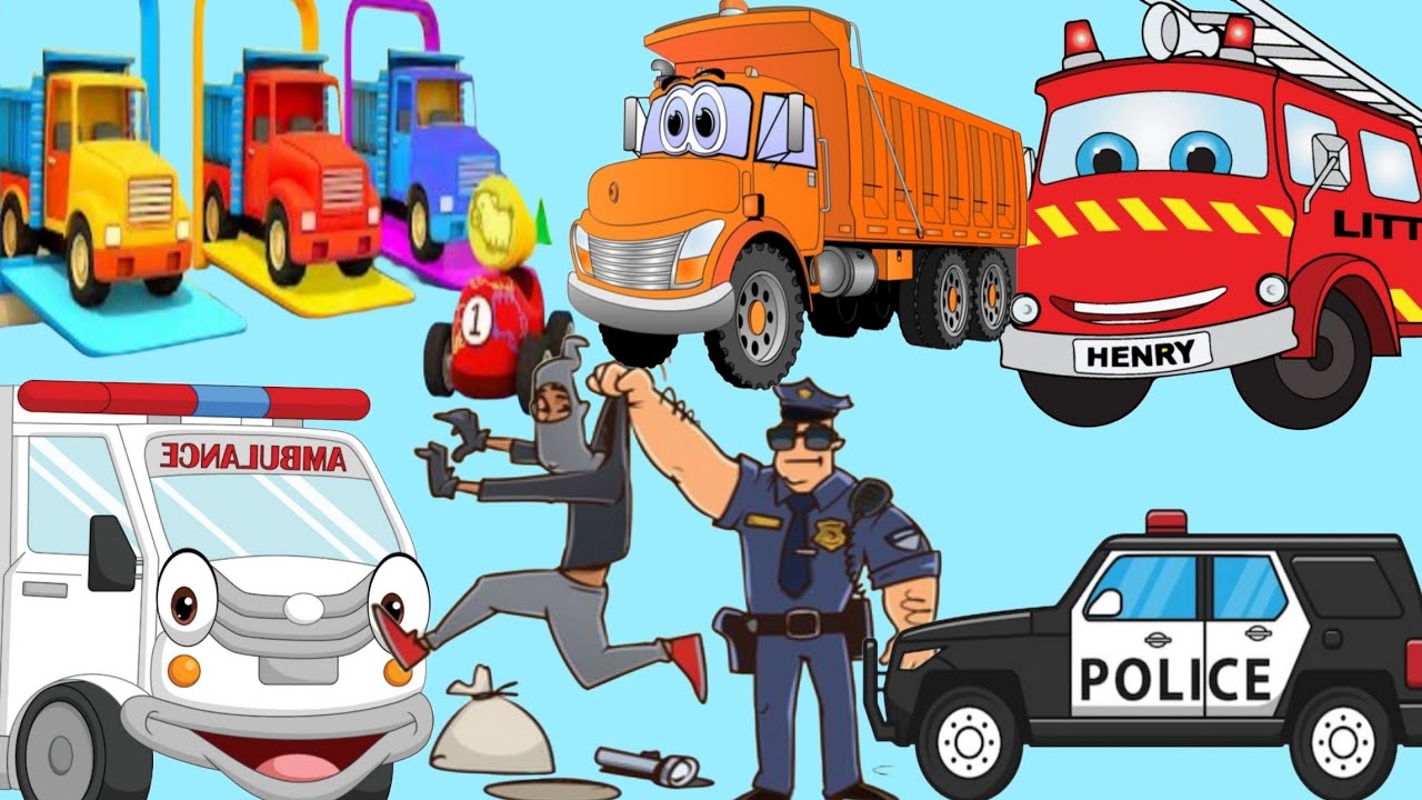 Street Vehicle Name And Sound | Vehicle Cartoon Animation. Toys Cartoon ...