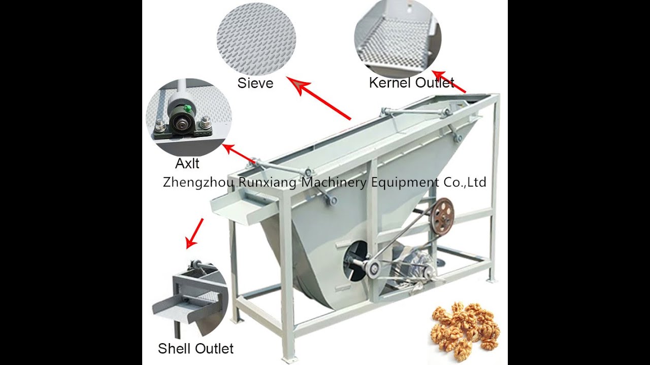 Nut Shell and kernel separator - YouTube