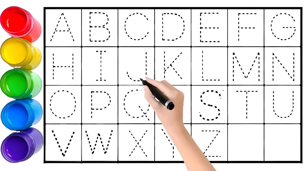 ABCD Alphabets.kids drawing and alphabets learning.counting numbers and ...