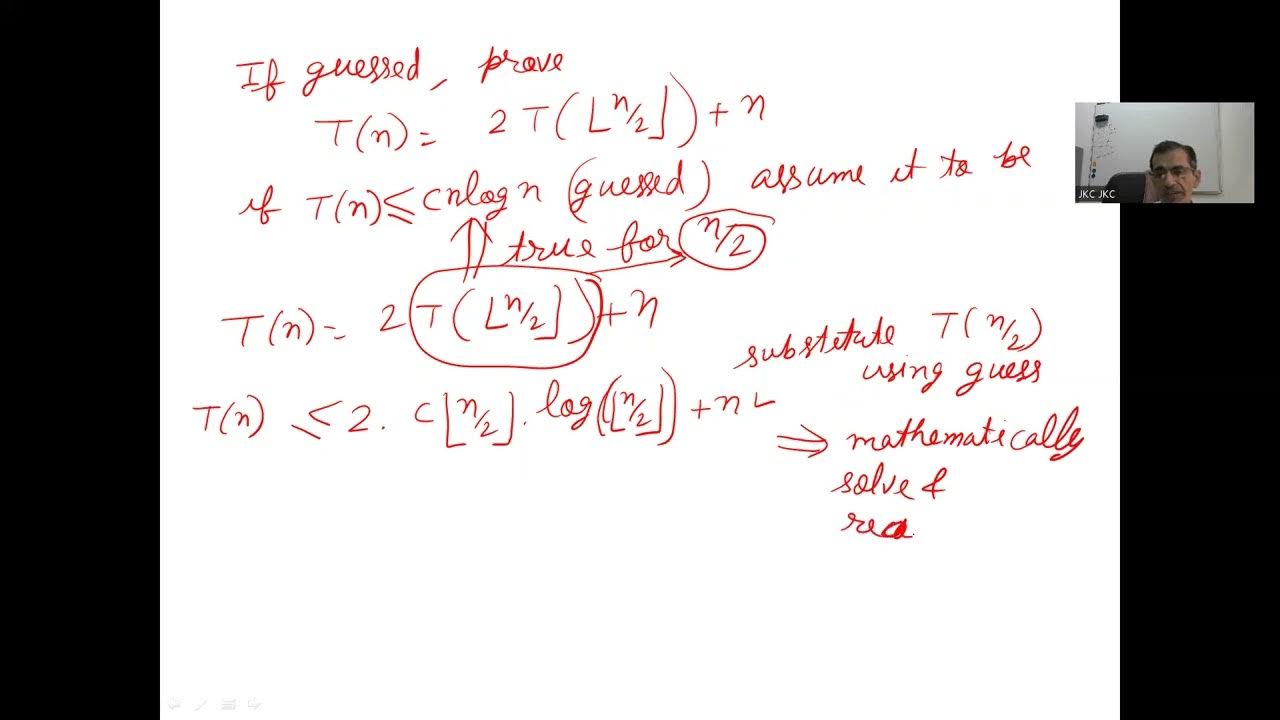 Algo L06a: Solving Recurrence relations using Substitution Method - YouTube