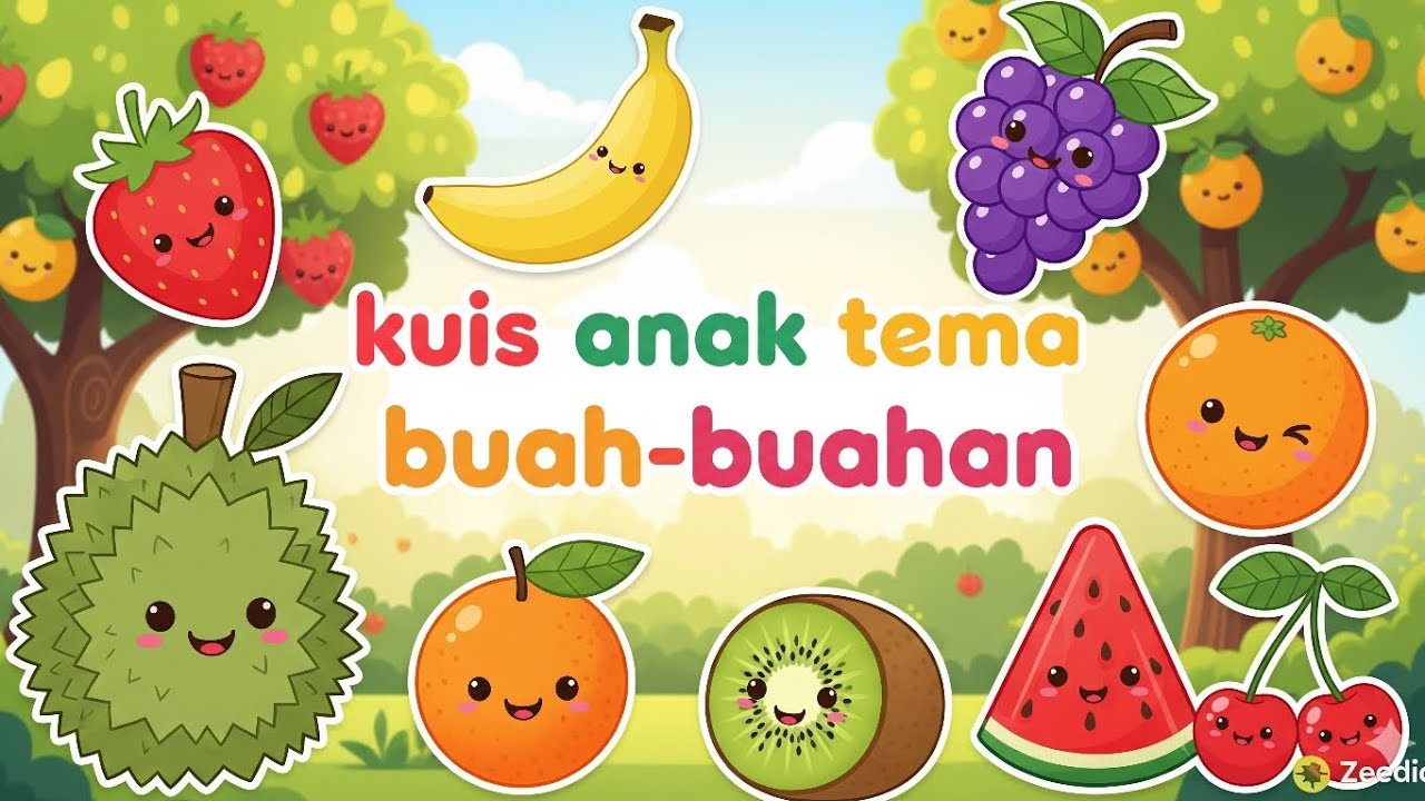 TEBAK BUAH KUIS ANAK ANAK | EDUKASI ANAK CERDAS | PELAJARAN ANAK ...